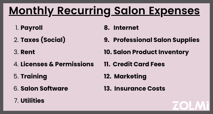 Complete Guide To Salon Expenses In South Africa For 2023 Zolmi co za